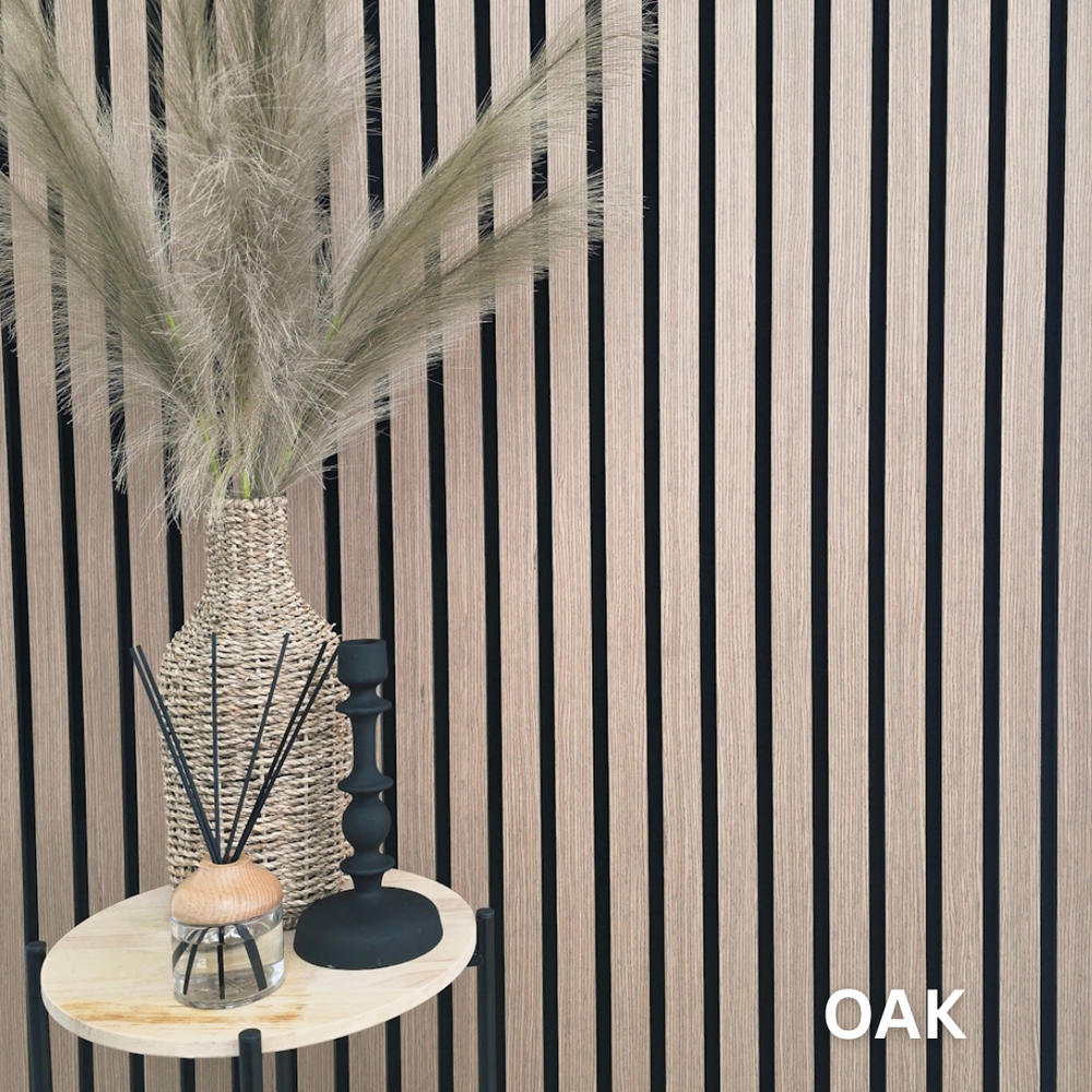 Premium Thick Slat Large Wall Panel 280cm x 60cm (Multiple Colours)